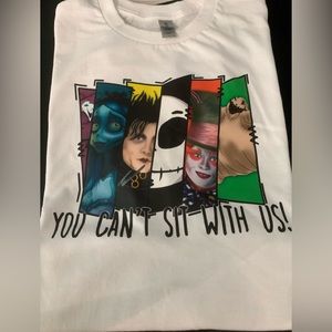 Gildan | Shirts | Tim Burtons Movie Characters Unisex Graphic Tshirt ...